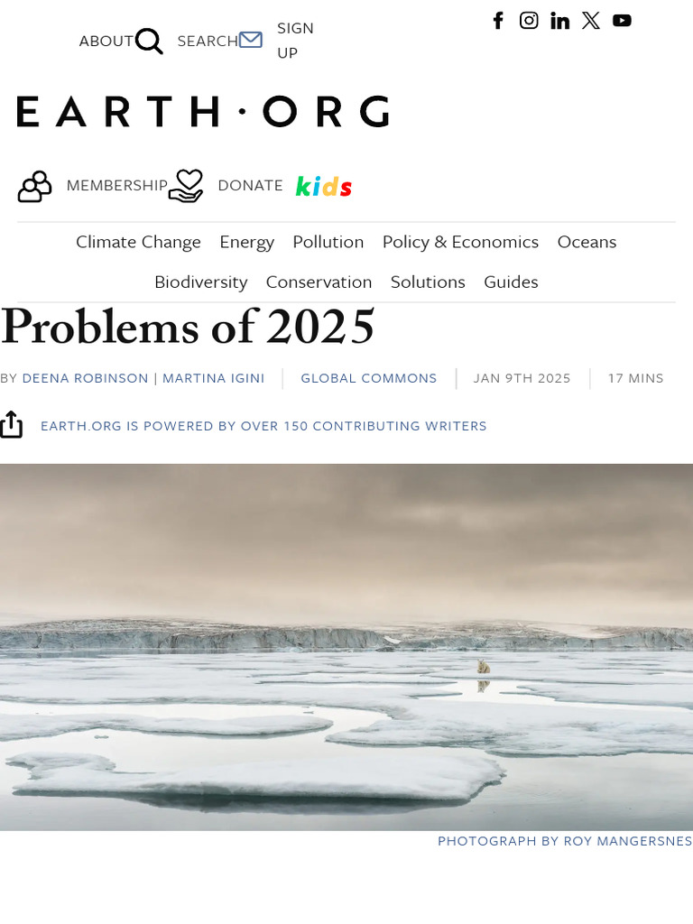 15 Biggest Environmental Problems of 2025 _ Earth.Org | PDF | Climate ...