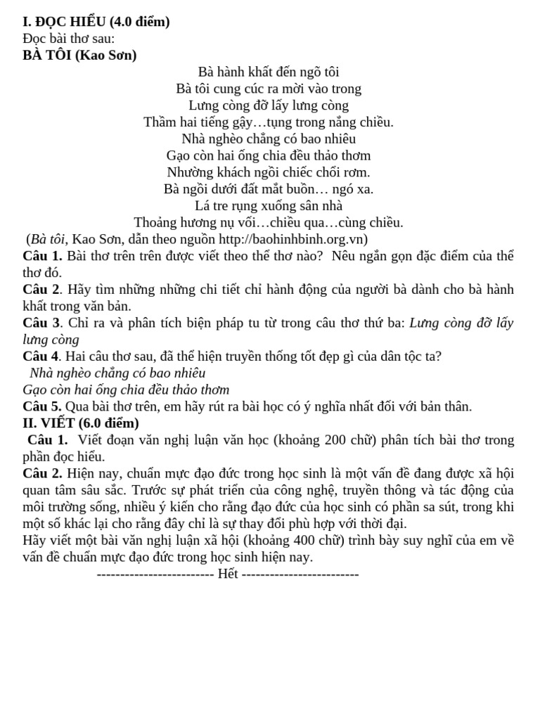 Bà Tôi (Kao Sơn) | PDF