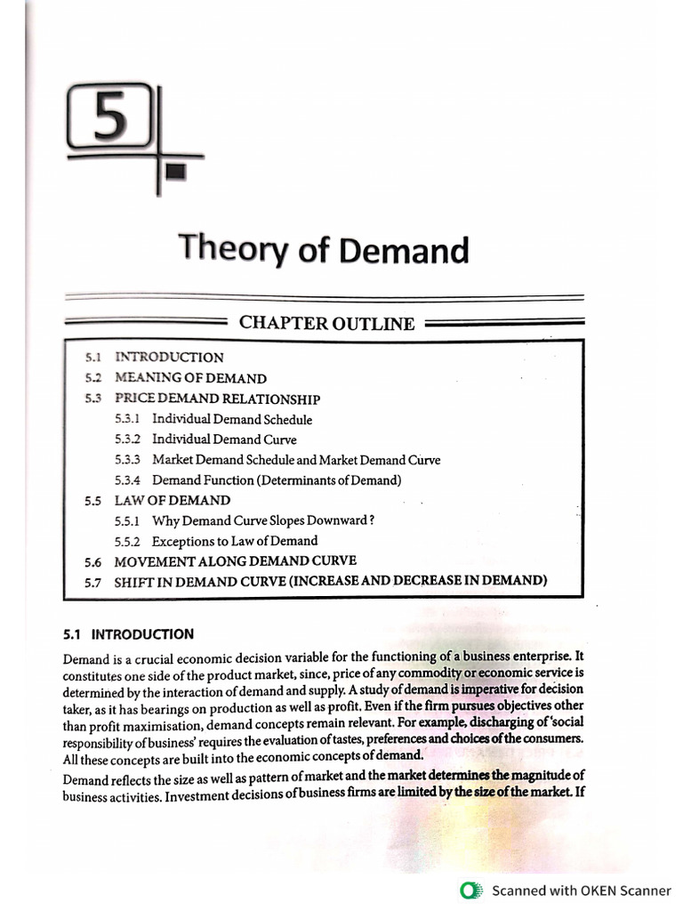 Theory of Demand | PDF