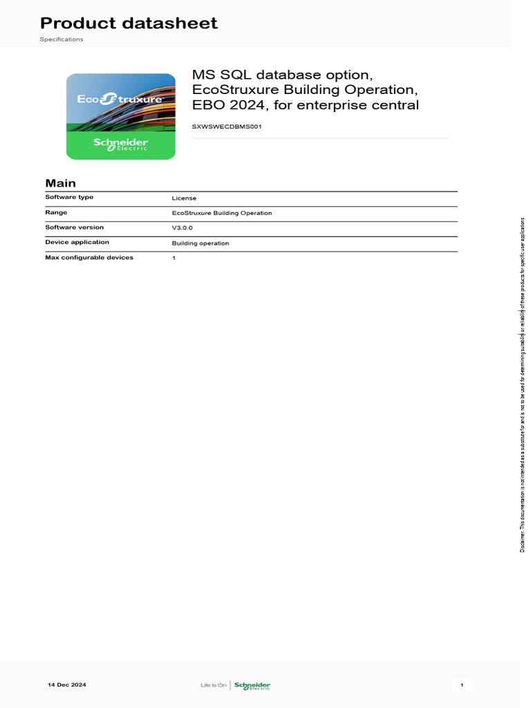 EcoStruxure Building Operation V3.0.0 | PDF