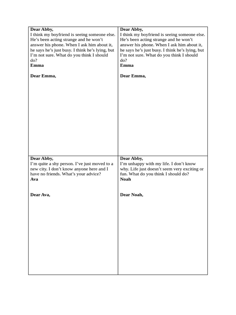 Giving Advice To A Friend by Letter | PDF