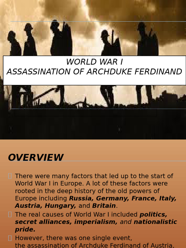 Assasination of Archduke - Resource | PDF