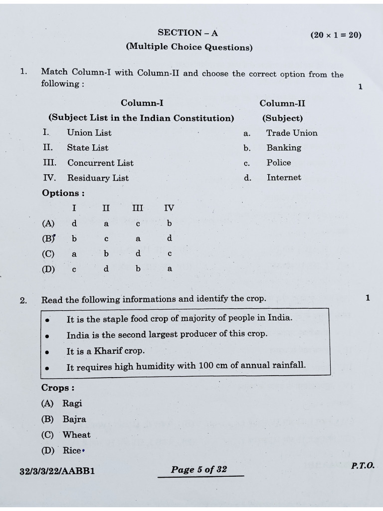 SST Board Paper | PDF