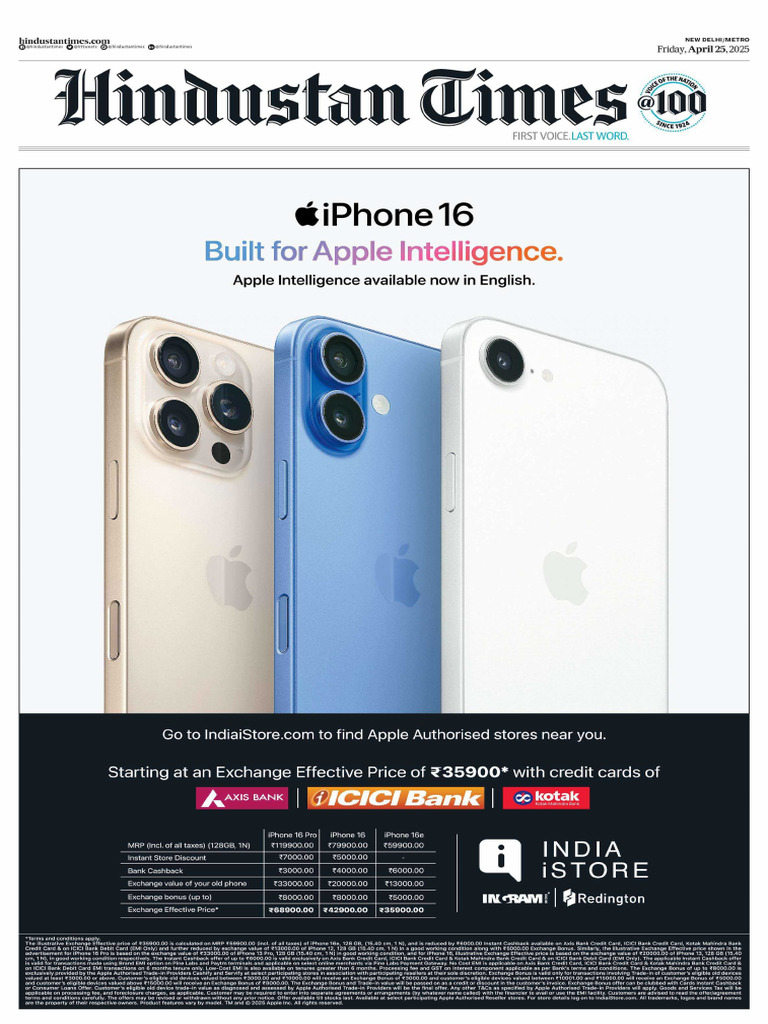 HT Delhi 25-04-2025 | PDF