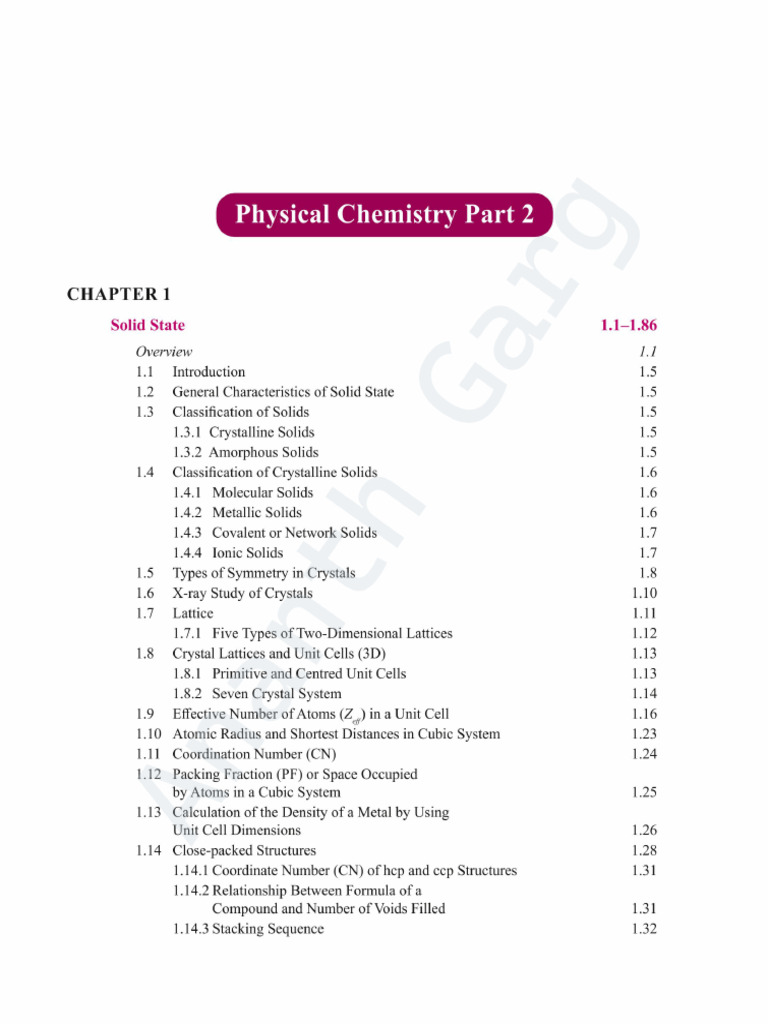 Solid State Chapter | PDF