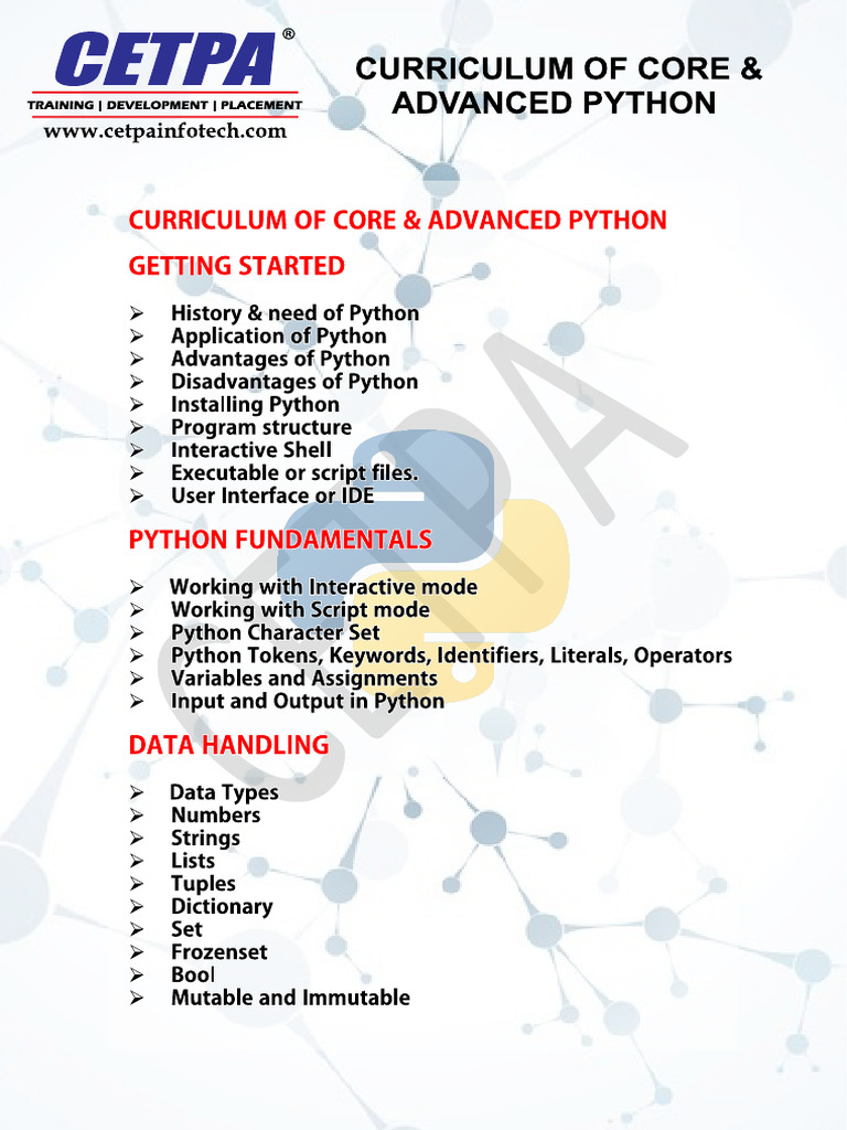Python Core and Advance | PDF