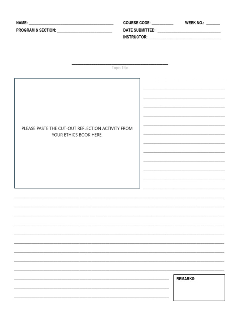 GE128 - Reflection Activity Template | PDF