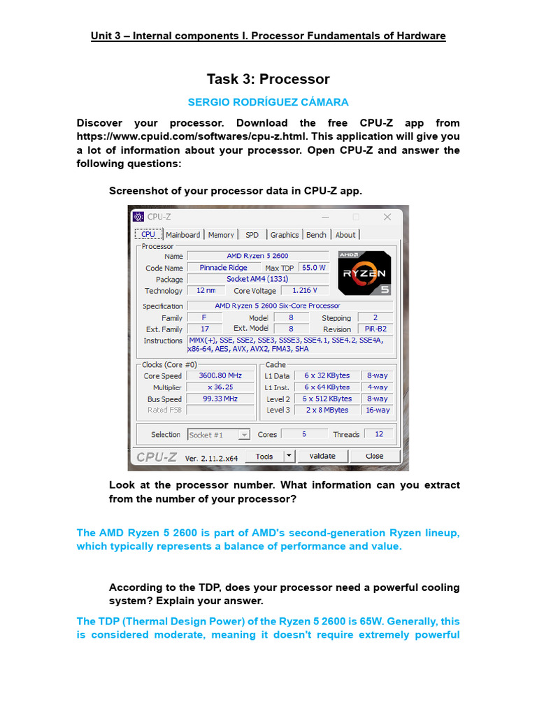 Understanding Processor Basics and Comparisons | PDF | Cpu Cache | Central Processing Unit