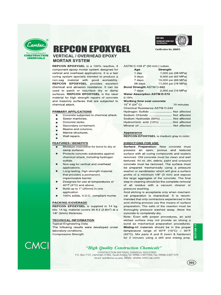 12. Repcon Epoxy Gel | PDF