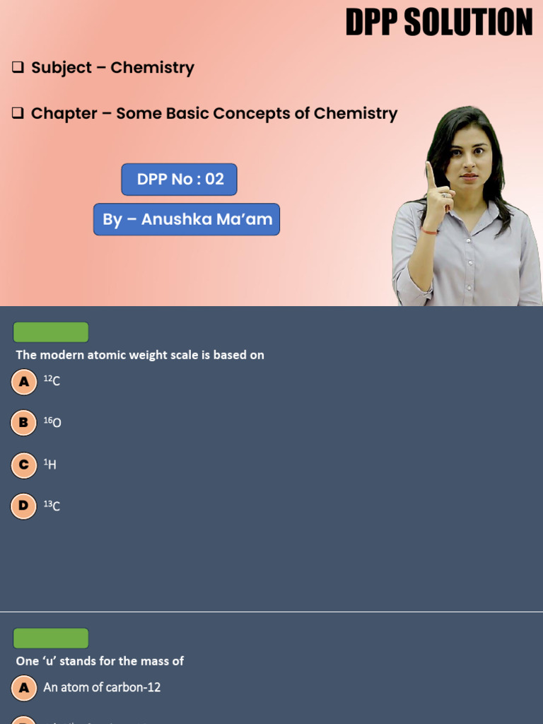 PPT_DPP-02_Some_Basic_Concept_of_Chemistry | PDF
