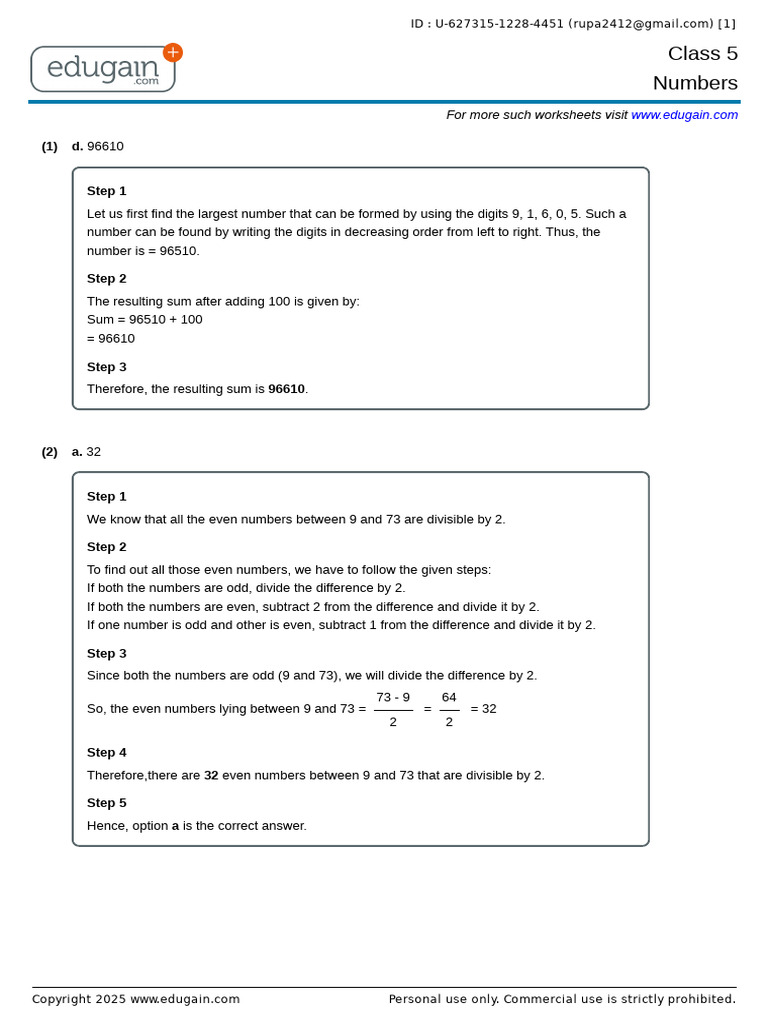 Grade5 627315 1228 4451.ah | PDF | Numbers | Elementary Mathematics