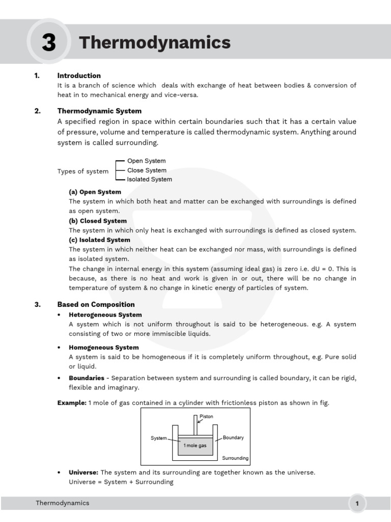First Law of Thermodynamics Explained | PDF | Temperature | Heat