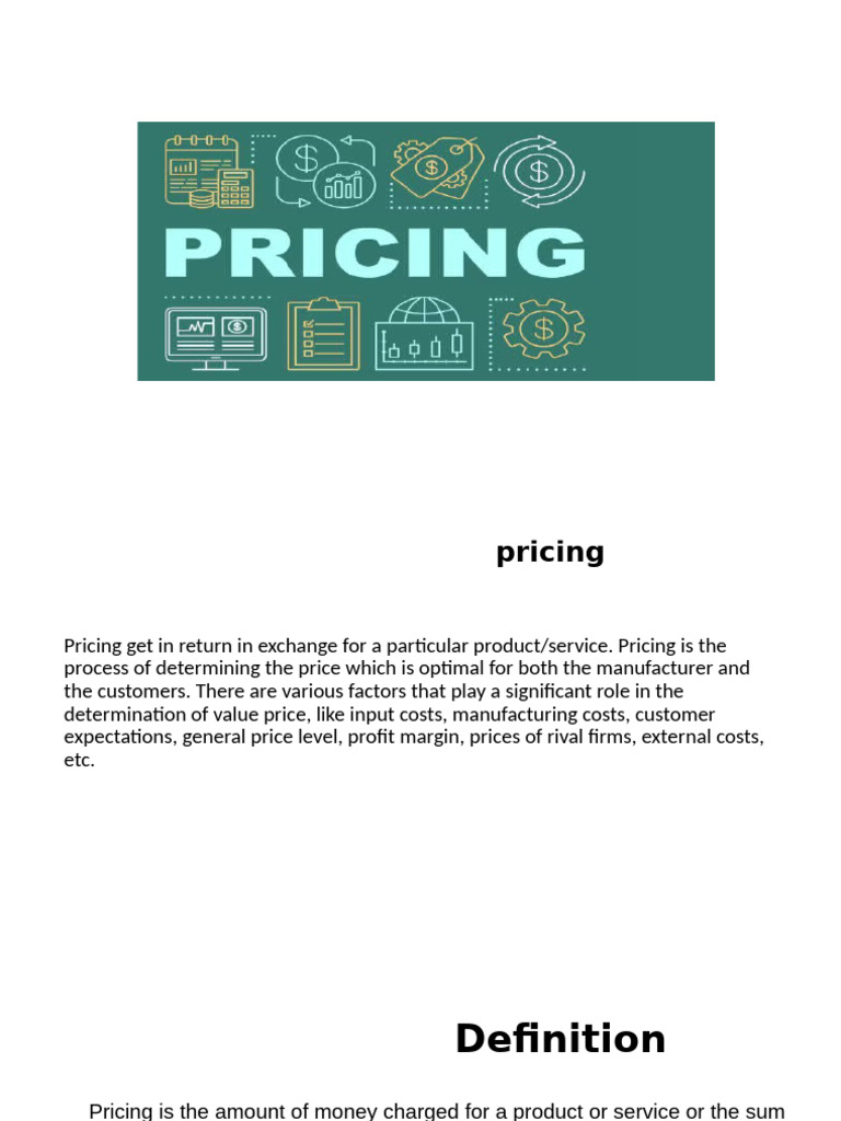 Pricing Presentation | PDF | Pricing | Profit (Economics)