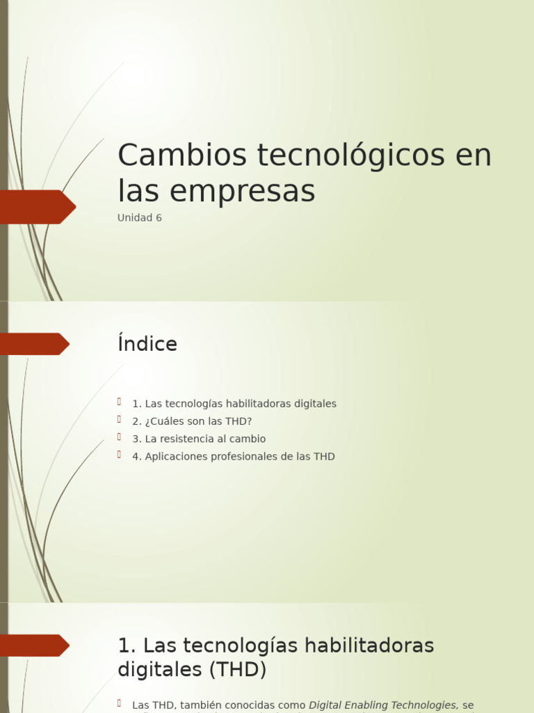 UT6 - Cambios Tecnológicos en La Empresa | PDF | Internet de las Cosas ...