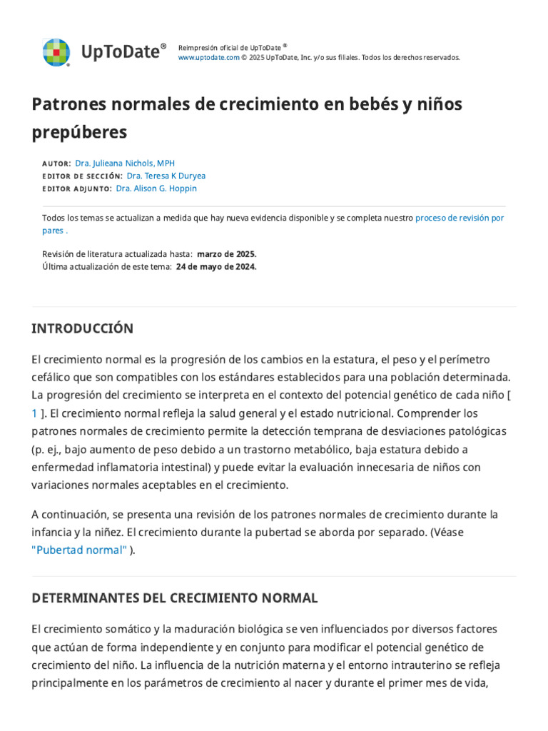 Normal Growth Patterns in Infants and Prepubertal Children - UpToDate ...