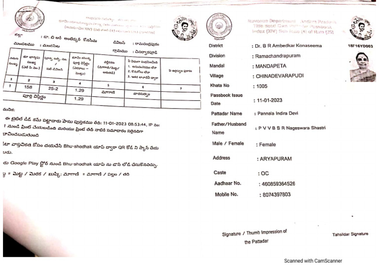 Pannala Passbook | PDF