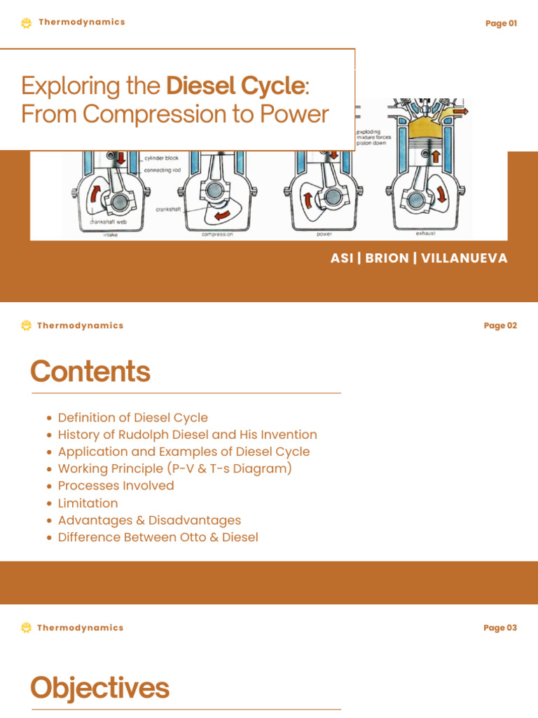 Group 2 - Diesel Cycle | PDF | Diesel Engine | Diesel Fuel