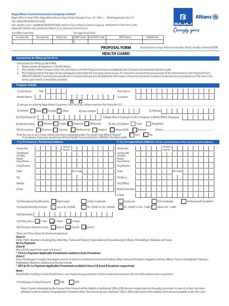 Health Guard PF Digital | PDF | Insurance | Underwriting