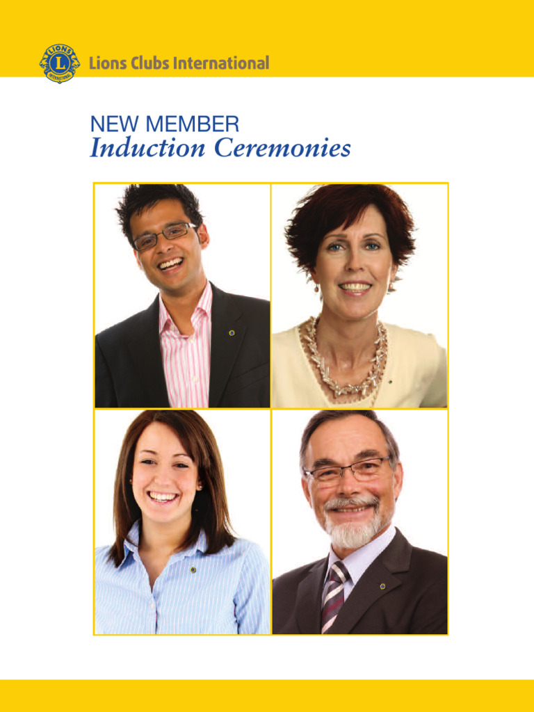 New Member Induction Ceremony Guide | PDF