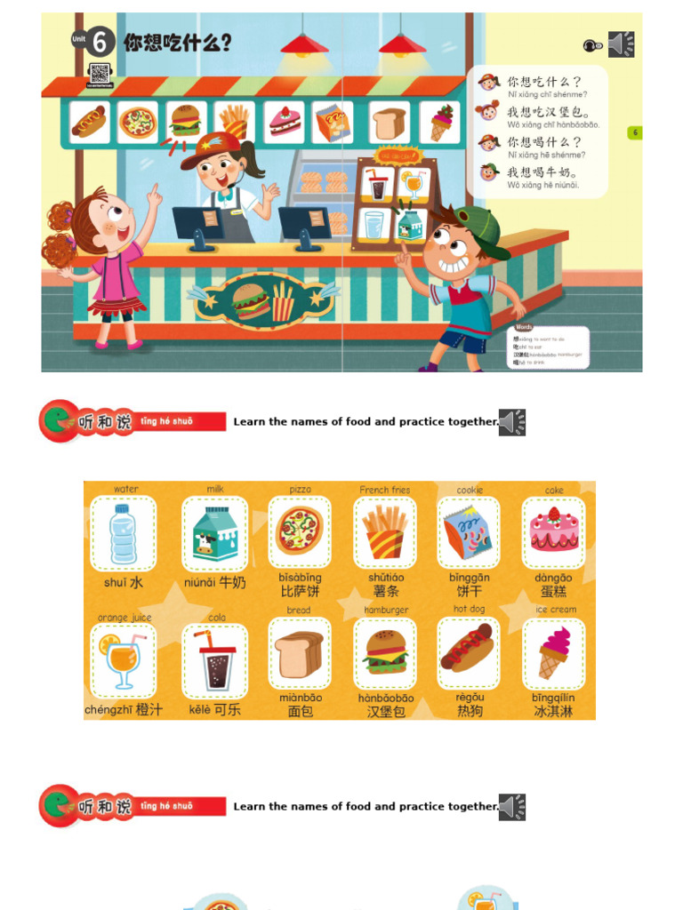 Food Names Learning Game | PDF