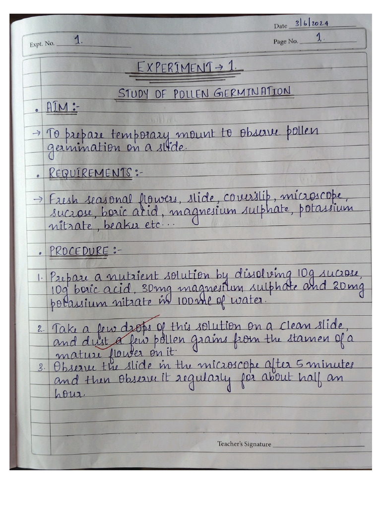 Biology Class Xii Experiments | PDF