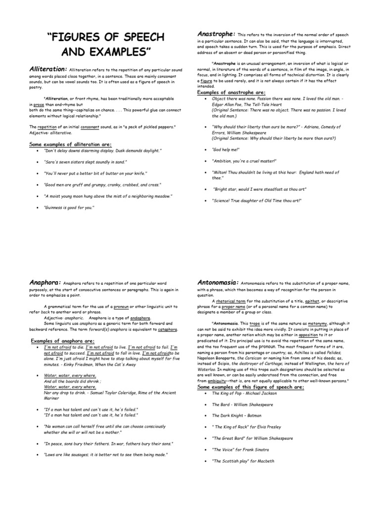 Figures+of+Speech | PDF | Irony