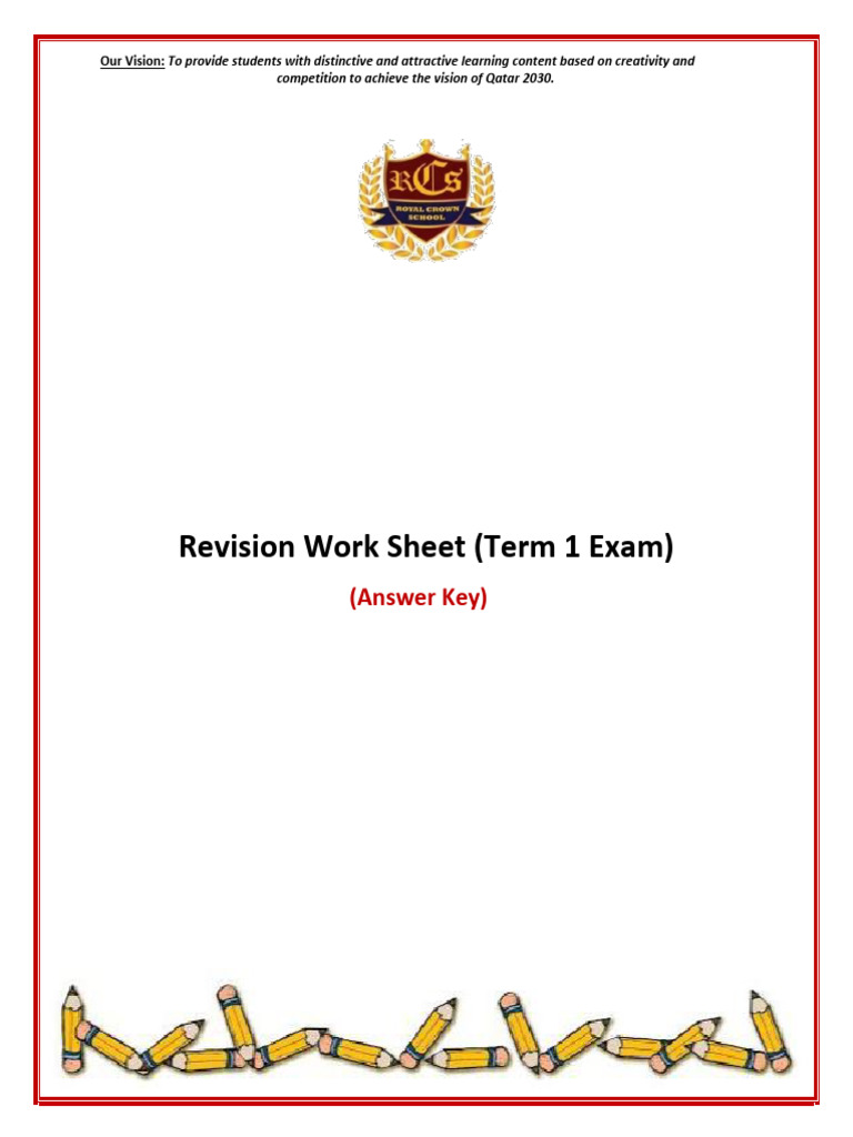 Year 6 Math Revision Worksheet 2024 | PDF | Rectangle | Elementary Geometry