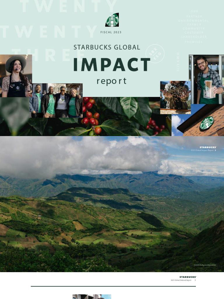 FY2023 Starbucks Global Impact Report | PDF | Sustainability | Starbucks