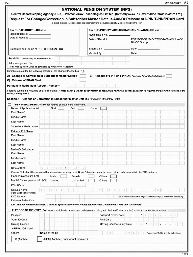 S2-Subscriber Details Change | PDF