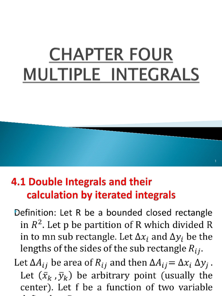 Chapter 4 Multiple Integrals | PDF | Sphere | Coordinate System