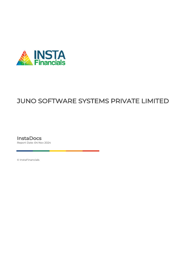 Juno Software Systems Financial Reports | PDF