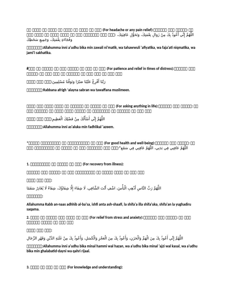 Quran Duas | PDF