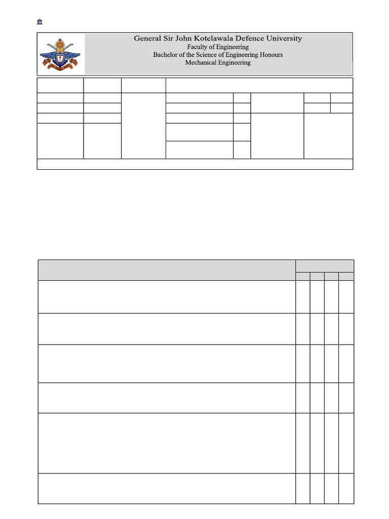 MD - ME1023 Engineering Machanics Module Descriptor | PDF | Kinematics ...