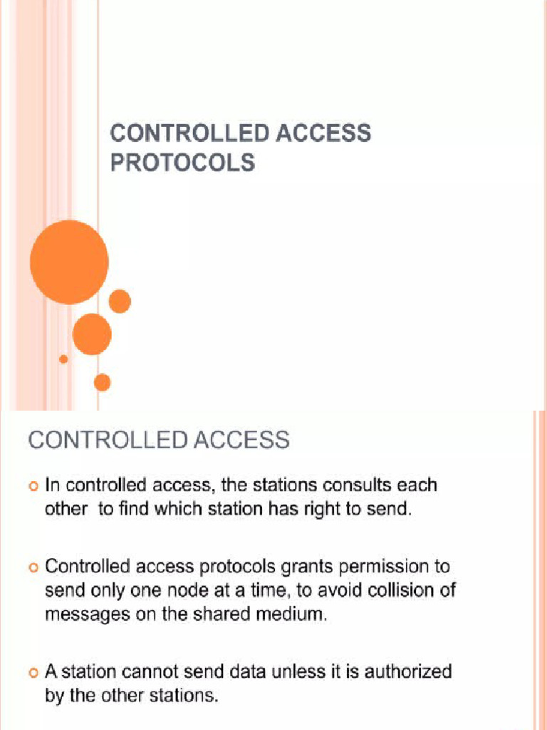 Cn-Unit 3-Controlled Access Protocols | PDF