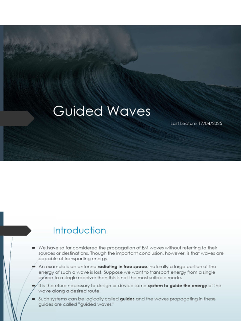 Guided Waves | PDF | Waveguide | Waves