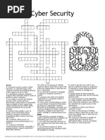 Cybersecurity Awareness Month Puzzles | PDF | Computer Security | Security