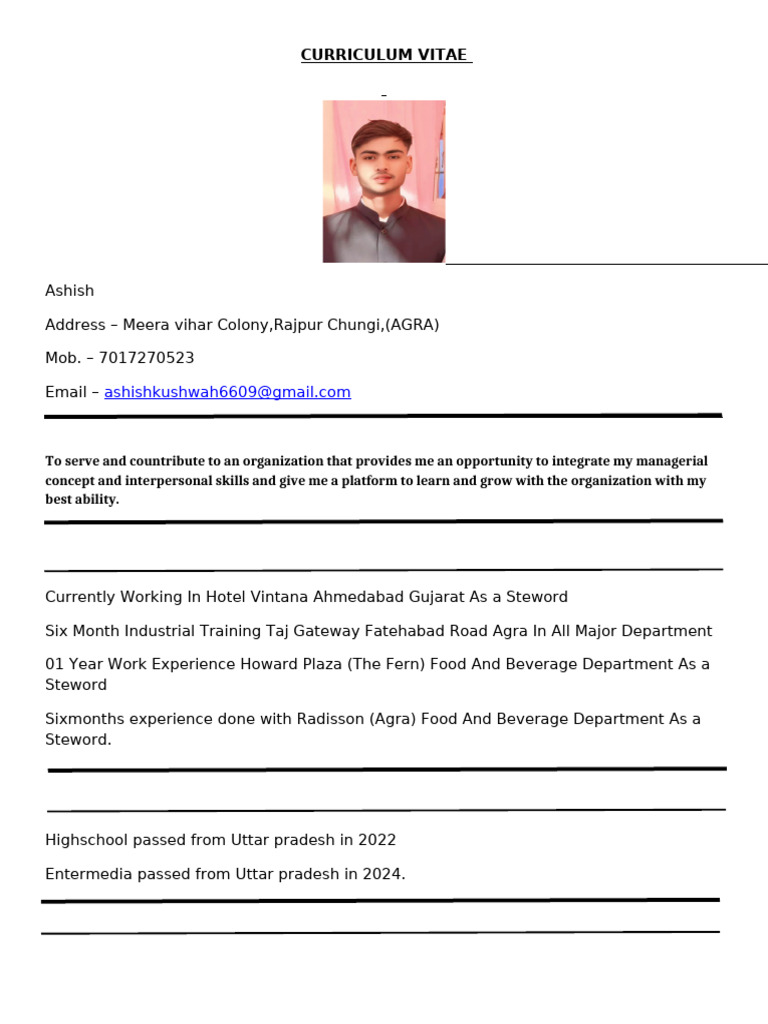 Resume Ashish | PDF