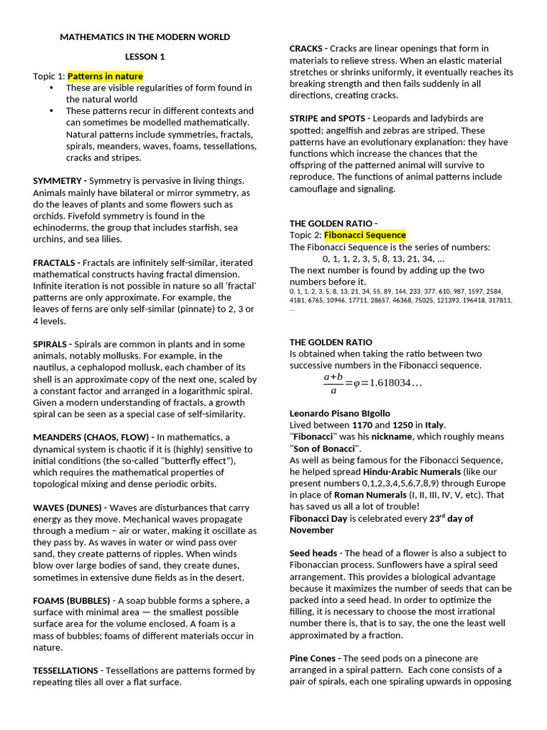 Patterns and Principles in Modern Mathematics | PDF | Statistics | Argument