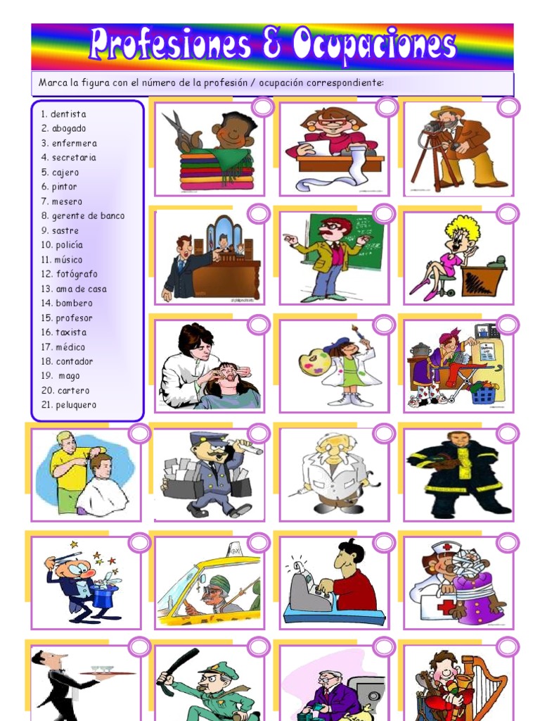 Profesiones & Ocupaciones | PDF