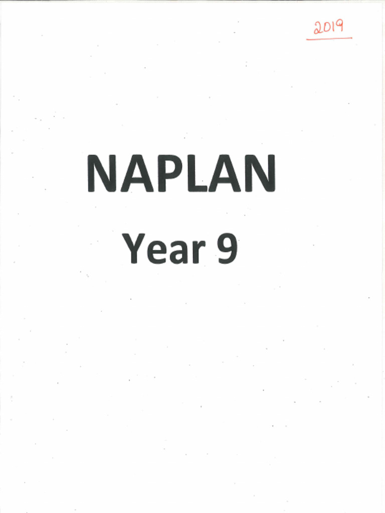 NAPLAN Qns | PDF