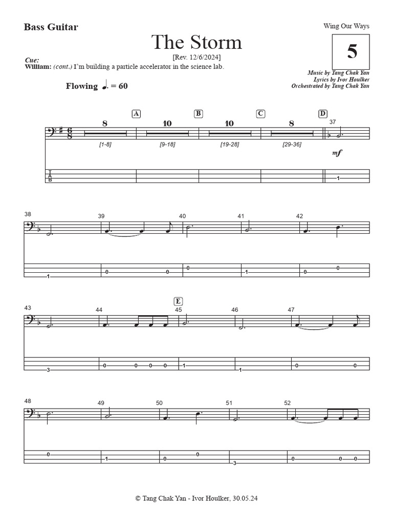 #5 - The Storm - Bass Guitar | PDF