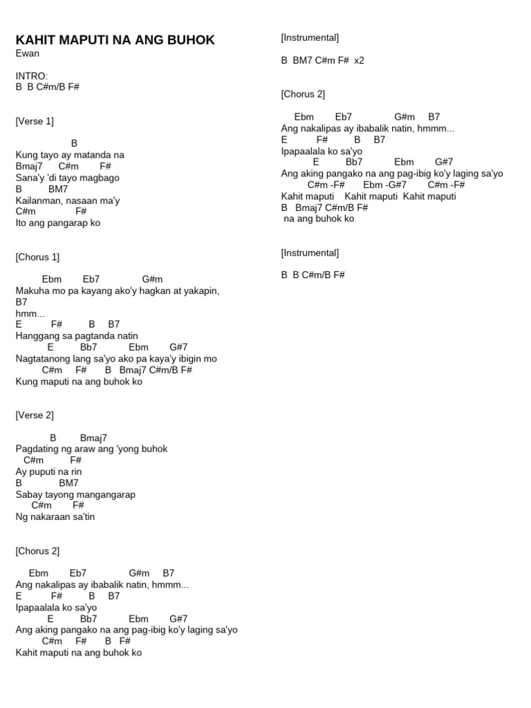Kahit Maputi No Capo | PDF