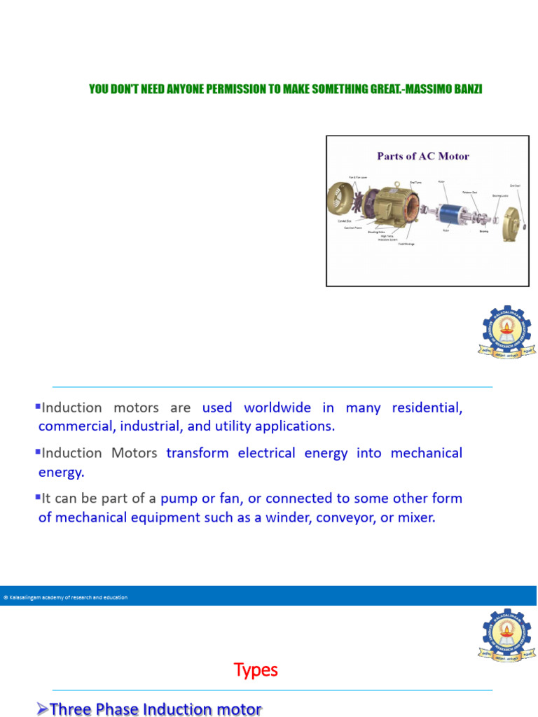 Unit III 3phase Induction Motor Updated | PDF | Electric Motor ...