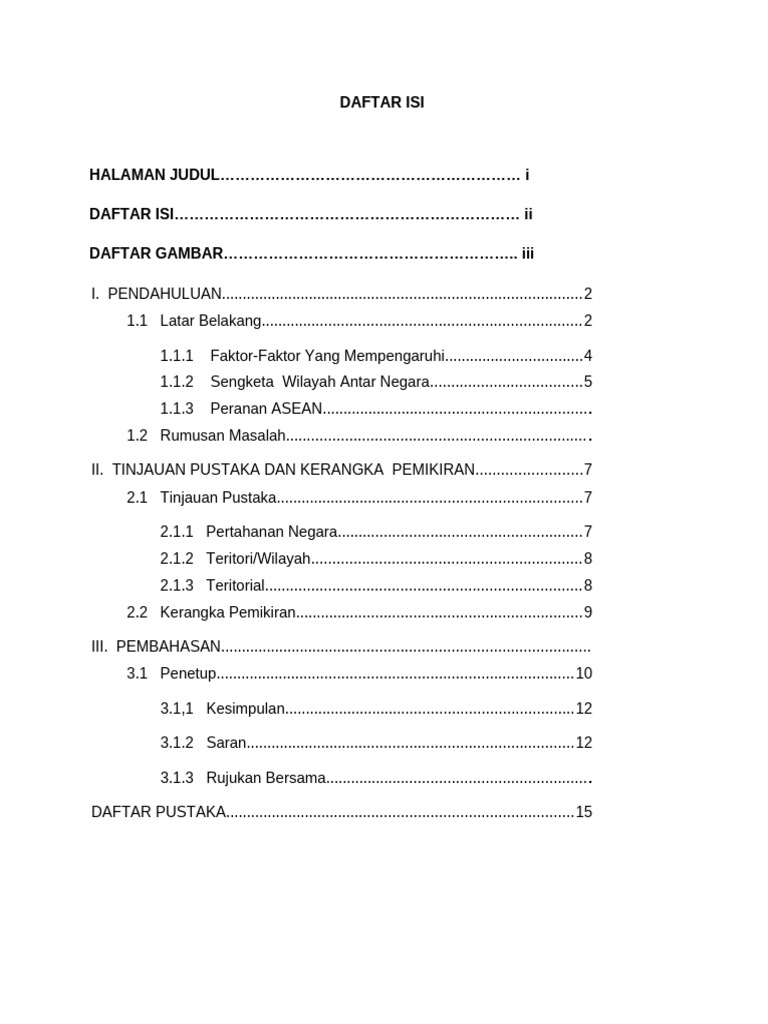 DAFTAR ISI Laut Selatan As | PDF