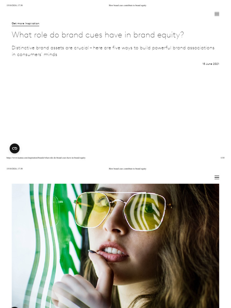 How Brand Cues Contribute To Brand Equity | PDF | Brand | Emotions