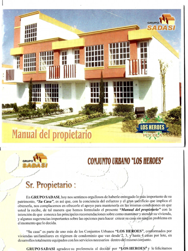 Manual Del Propietario Los Heroes Puebla | PDF