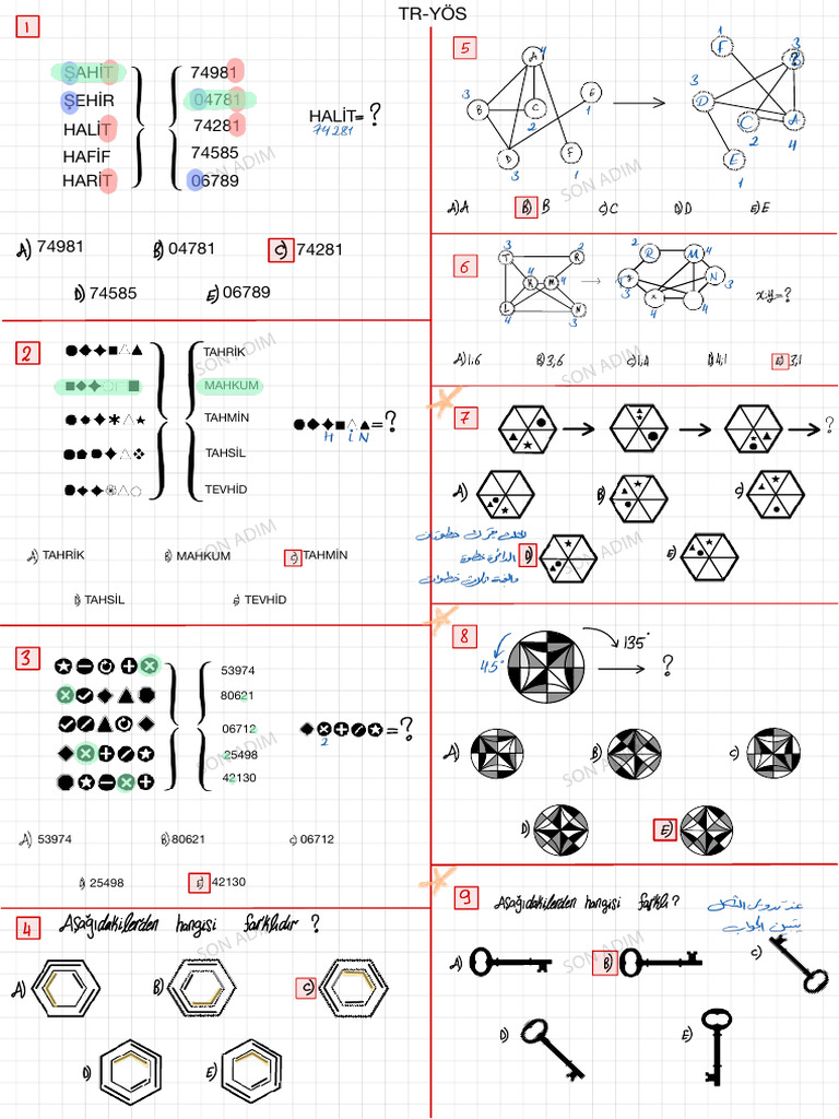 TR Yos Çıkmış Sorular 2023 Ocak | PDF