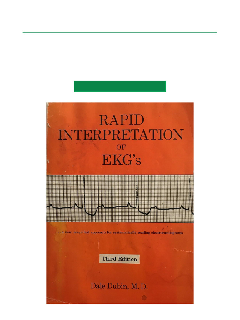 Rapid Interpretation of EKG's, 3rd Edition all chapter | PDF