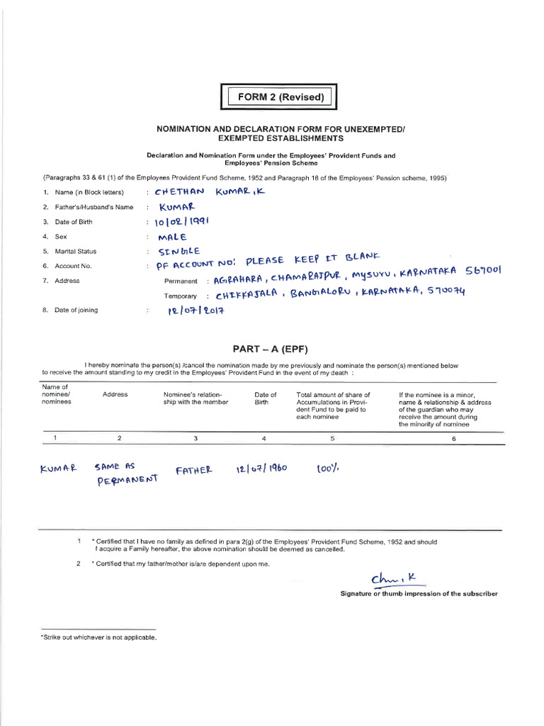 Form 2 Reference | PDF