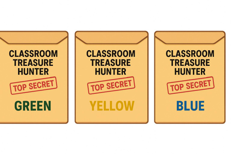 Classroom Treasure Hunter Envelopes | PDF